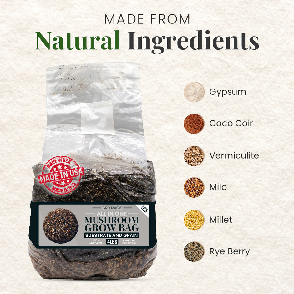 Gro Magik High-Yield Mushroom Grow Kits | Shroom Growing Supplies